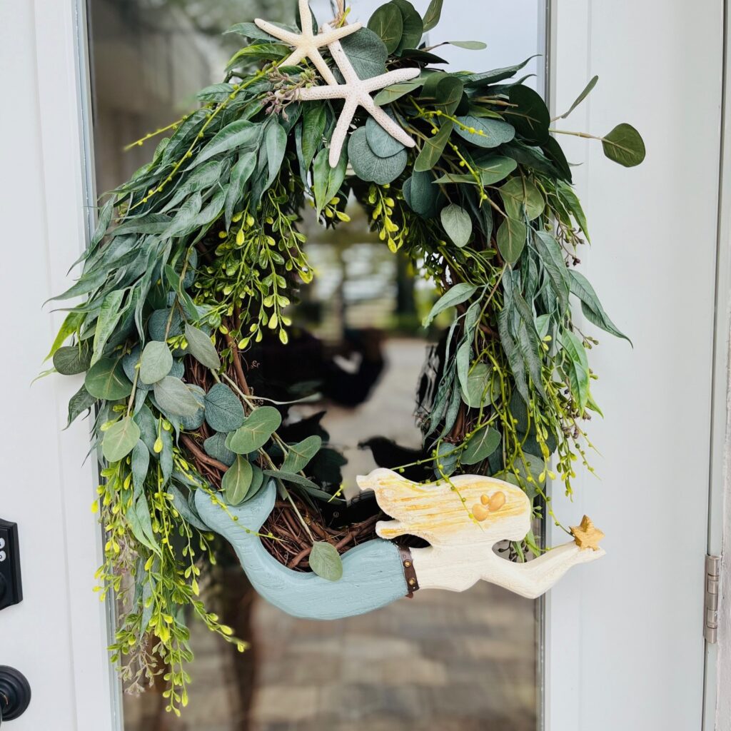 DIY Mermaid Wreath - The Downsized Life